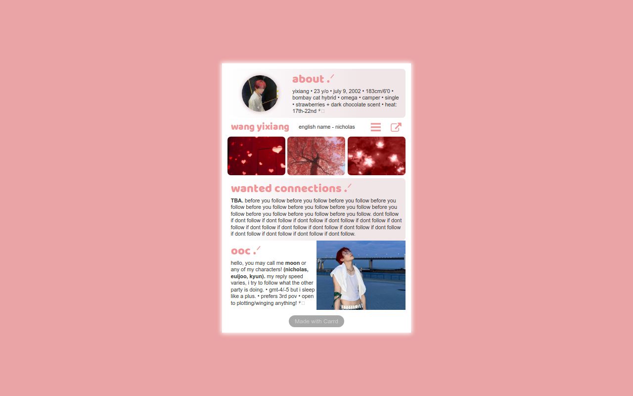 nicholas camptails bio